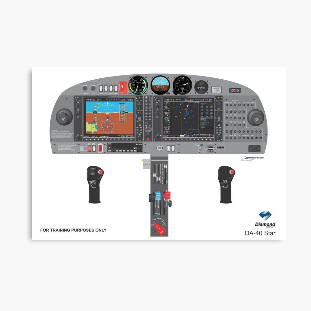 DA40 Instrument Panel - Waterloo Wellington Flight Centre